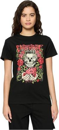 Merchcode Mc777-ladies Bullet for Valentine My Bleeding Heart Tee T-Shirt, Noir, XL Femmes