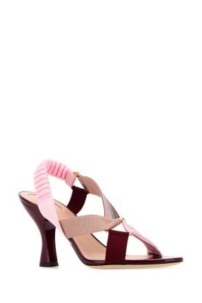 Fendi Womens Multicolor Fabric Colibr&atilde;&not; Iconic Sandals Conf+powdpink Laguna Sandali