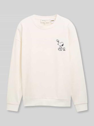 Tom Tailor Denim Relaxed Fit Sweatshirt aus Baumwoll-Mix mit Peanuts-Print