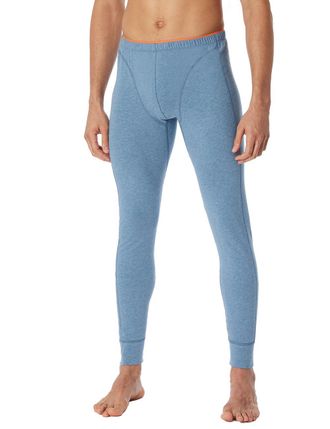 Schiesser Herren Lange Unterhose Bio Baumwolle - 95/5 Organic, blau-Mel._182109, 6