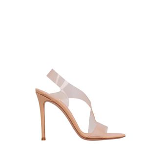 Gianvito Rossi Femme, Chaussures, Beige, Taille: 41 EU Metropolis Glass+Patent Sandal