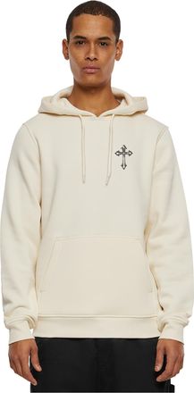 Mister Tee Herren Holy Cross Hoody - Streetwear Kapuzenpullover mit Kreuz- und Engel-Print, Regular Fit, Baumwoll-Polyester-Mix, l&auml;ssiger Winter Hoodie