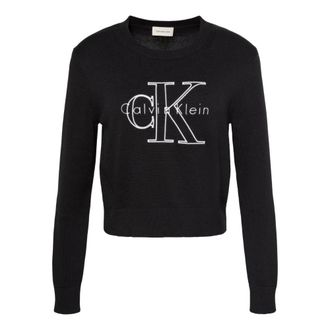 Calvin Klein Jeans Pull en maille - Femme - Pulls - Noir - Taille: 36 FR