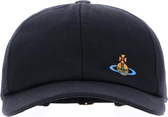 Vivienne Westwood unisex, Accessoires, Bleu, Taille: L/Xl Logo Embroidered Cap