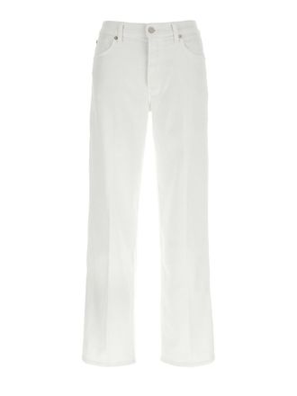 7 For All Mankind Straight Leg Jeans - Wei&szlig;