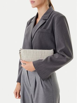 Calvin Klein Jeans Handtasche Rouched Zip Top Bag LV04K3090G Creme