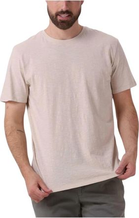 Selected Herren Polo & T-Shirt Slhaspen Slub - - Tops - Herren - Beige - L