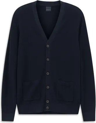 Bugatti Herren Cardigan mit einer Ribstruktur