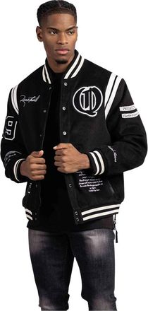 Quotrell Homme, Vestes, Noir, Taille: M University Football Jacket