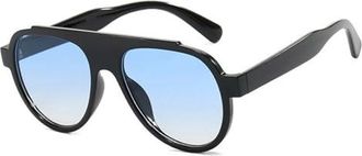 Generic Lunettes De Soleil Rondes À Grande Monture For Hommes Et Femmes, Verres De Soleil Polarisés For Lextérieur, La Conduite, Les Vacances Et Le Sport(Blue