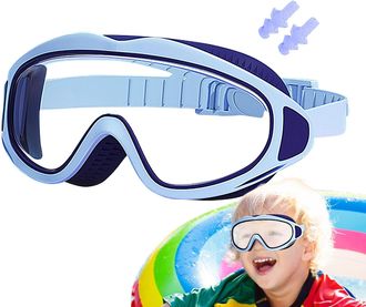 Generic Schwimmbrille f&uuml;r Kinder, Surfbrille mit wasserdichten Ohrst&ouml;pseln | UV-Schutz wasserdicht und beschlagfrei HD f&uuml;r Jugendliche und Jugendliche