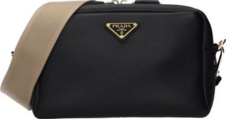 Prada Femmes Sacs &agrave; bandouli&egrave;re en cuir noirs