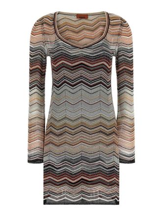 Missoni Robe Au Genou - Marron