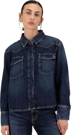 Icon Denim Los Angeles Femme, Blouses et Chemises, Bleu, Taille: 40 FR Norah Denim Overshirt