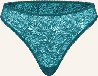 erlich textil Erlich Textil Iconic Lace String Aus Spitze - Florales Motiv blau