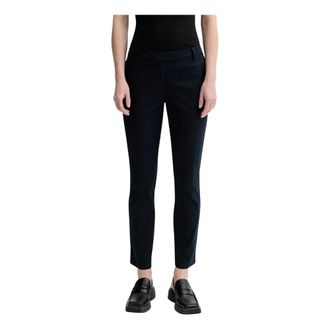 Marc O'Polo Femme, Pantalons, Bleu, Taille: 38 FR Pantalon chino ajust&eacute;