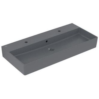 Villeroy & Boch Memento 2.0 Wandwaschbecken, 2 Hahnl&ouml;cher, mit