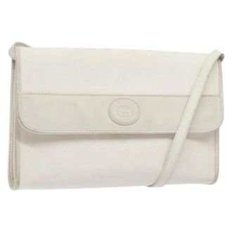 Gucci Pre-owned Cuir sacs-gucci - Femme - Pre-owned - Blanc - Taille: ONE Size