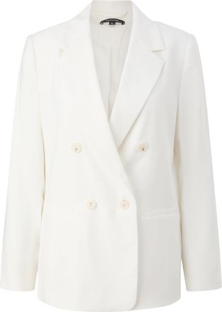 Comma Damen 60.2.61.15.152.2132089 Blazer, 0100 weiß, 38