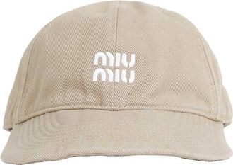 Miu Miu Denim Baseball Cap
