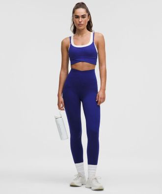 lululemon Glow Up Leggings mit hohem Bund für Frauen - 71 cm - Größe 0 in Deep Sea Blue