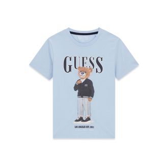 Guess T-Shirt L6GI09 K8HM4 Himmelblau Regular Fit