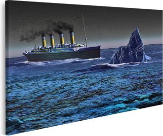 Islandburner Bild auf Leinwand Titanic Eisberg Meer Natur Leinwandbild Wandbild Prime Bilder für Wohnzimmer etc