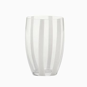 Zafferano Gessato tumbler coloured glass - Transparent