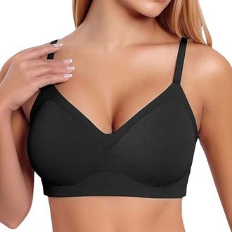 Generic Soutien Gorge Invisible Soutien Gorge sans Armature Brassiere Femme sans Armature De Classique Seamless Couvrance Totale T-Shirt Bra Pads Amovibles Ba