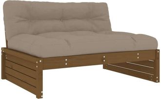 vidaXL Vidaxl - Mittelsofa Honigbraun 120x80 cm Massivholz Kiefer