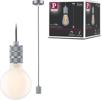 Paulmann 78434 Pendelleuchte Neordic Pendelleuchte Tilla ohne Leuchtmittel max. 60 Watt H&auml;ngeleuchte Alu Metall E27