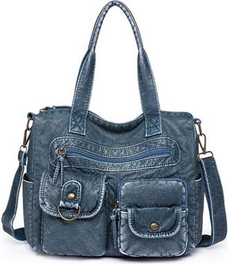 Generic Sac de moto Punk femme fourre-tout capacite avec multi-poches Y2K, sac &agrave; main &agrave; poign&eacute;e sup&eacute;rieure &eacute;l&eacute;gant