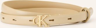 Calvin Klein Lederg&uuml;rtel beige