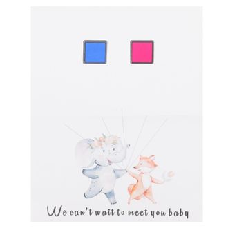 TOPBATHY DECHOUS Gender Reveal G&auml;stebuch mit Fingerabdruckbaum Party Dekorationsset f&uuml;r Babyparty Inkl Poster und Stempelkissen Kreative Erinnerungsdekoration 