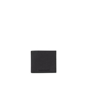 Emporio Armani Klassische Leder Billfold Brieftasche - - Accessories - Herren - Schwarzk - ONE SIZE