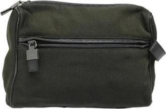 Ferragamo Pre-owned Toile pochettes-minaudieres - Femme - Pre-owned - Vert - Taille: ONE Size