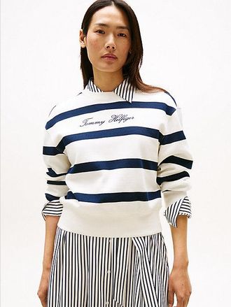 Tommy Hilfiger Sweat &agrave; col ras-du-cou et logo brod&eacute;
