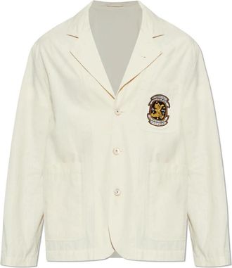 Kenzo Homme, Vestes, Beige, Taille: L Blazer &agrave; poches plaqu&eacute;es