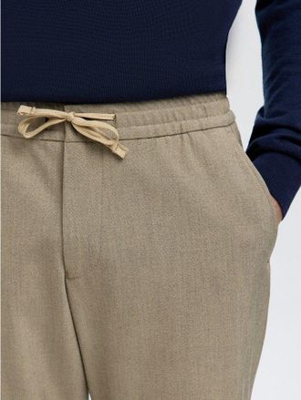 Selected Schlupfhose SLH196-STRAIGHT ROBERT STRING PANT NOOS Materialmix, straight fit