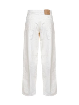 Haikure Womens Jeans Bethany Boyfriend Off White Cotton-Linen