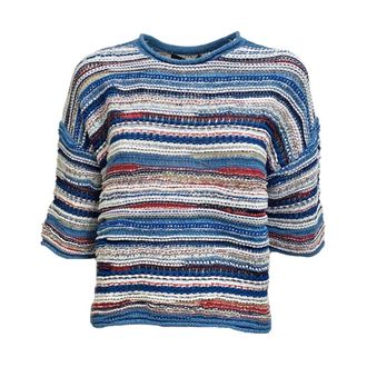 Oui Femme, Pulls, Multicolore, Taille: 36 FR Pulls &agrave; col rond