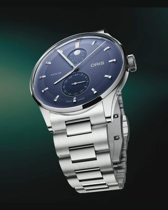 Oris Artelier Complication 39.50 mm Edelstahl Blau Herrenuhr 01 782 7811 4055-07 8 20 20