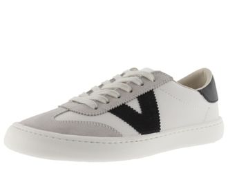 Victoria Low-Top Unisex Olmo Leder-Effekt Barefoot & Farbige & Spaltleder Teile Im Kontrast 1186100 f&uuml;r Erwachsene Negro 40