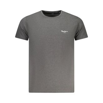 Pepe Jeans London Homme, Tops, Gris, Taille: XL Grigio Cotton T-Shirt