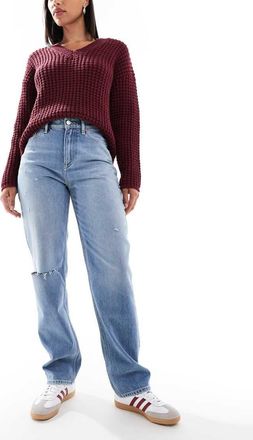 Tommy Jeans Izzie - Jean slim droit &agrave; taille haute - D&eacute;lavage clair-Bleu