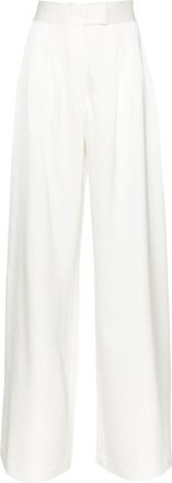 Alex Perry Satinhose mit weitem Bein - Weiß