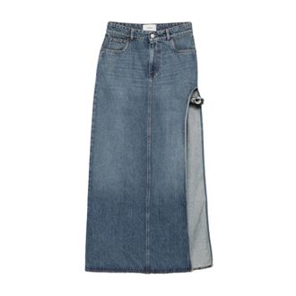 Coperni Garter Belt Jeansrock - - Skirts - Damen - Blau - S