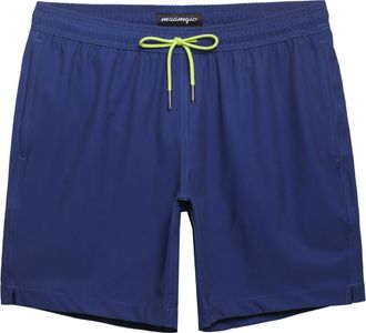Maamgic Herren 4 Way Stretch Badehose Badeshorts Schnelltrocknend Badeshorts Kurz Beachshorts f&uuml;r Strand und Wassersport MEHRWEG,Pur Navy Blau,XXL