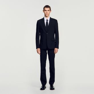 Sandro Veste de costume en laine vierge