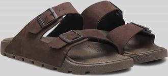 HUGO BOSS Sandalen mit zwei Riemen und Logo Details